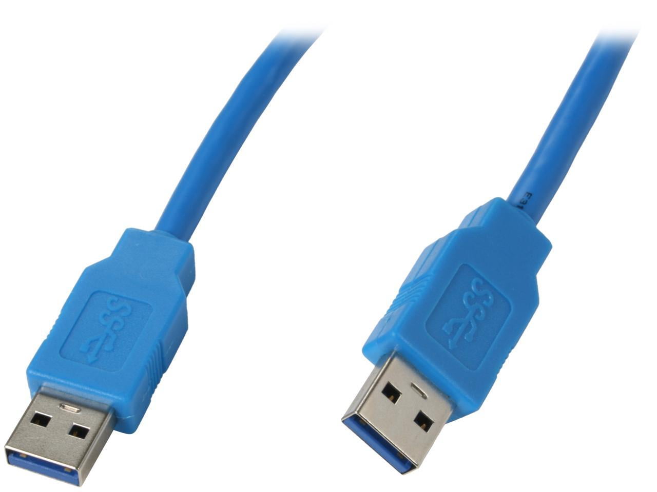 Kaybles USB3-MM-3FT Blue USB 3.0 A Male to A Male Cable in Blue Color ...