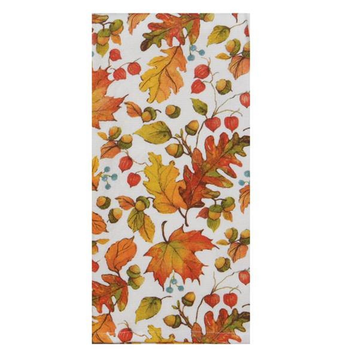 Kaydee Designs Dual purpose kitchen towel Leaf toss design H6158 ...