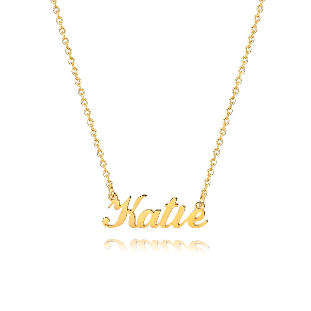 Kayla Name Necklace, 18K Gold Filled Custom Name Necklace Personalized ...