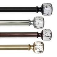 Tulip 1" Curtain Rod 120-170 inch - Satin Nickel - Walmart.com