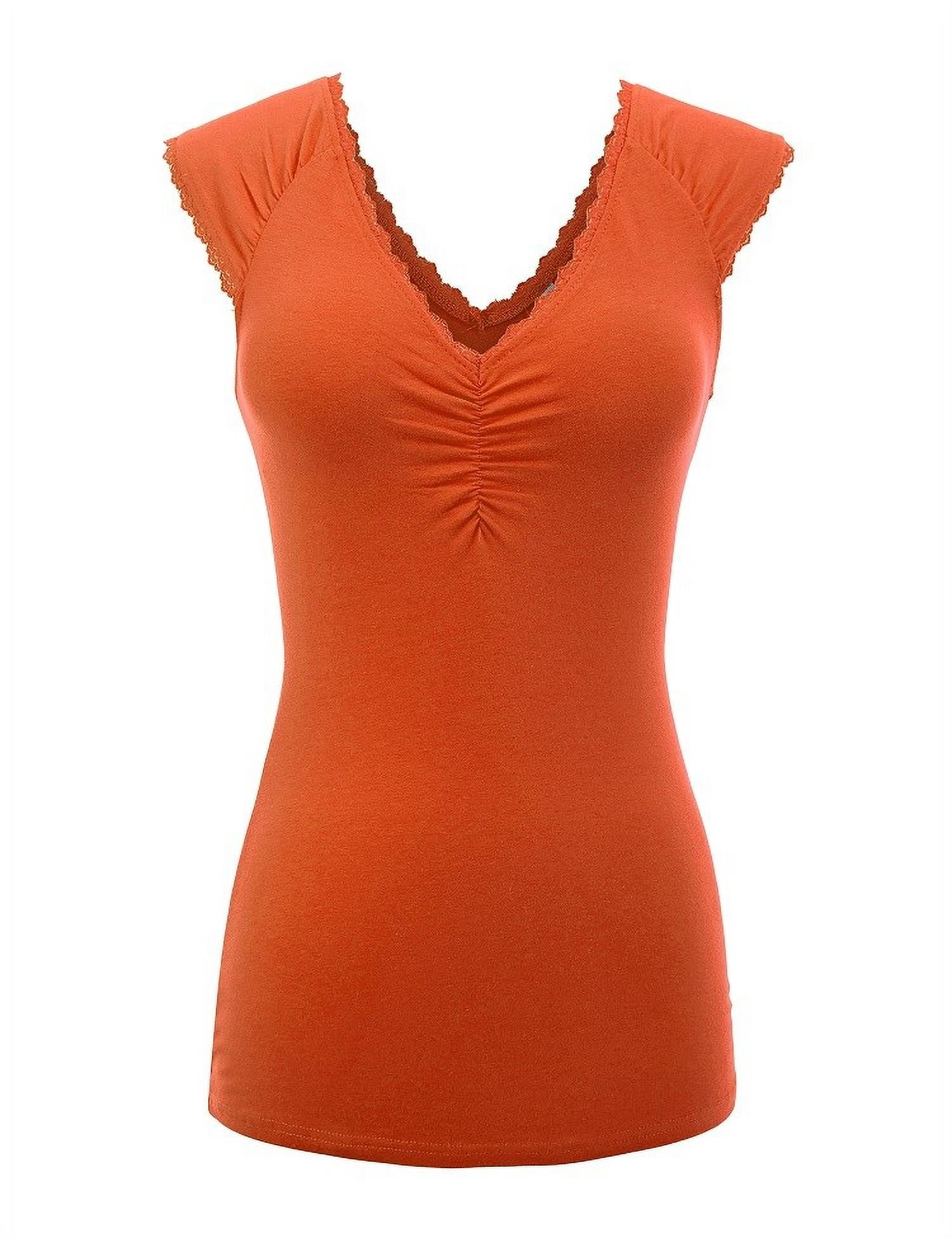 Kaylee_xo Sexy Women's Sleeveless Low-Cut Deep V Neck Lace Detail Open ...
