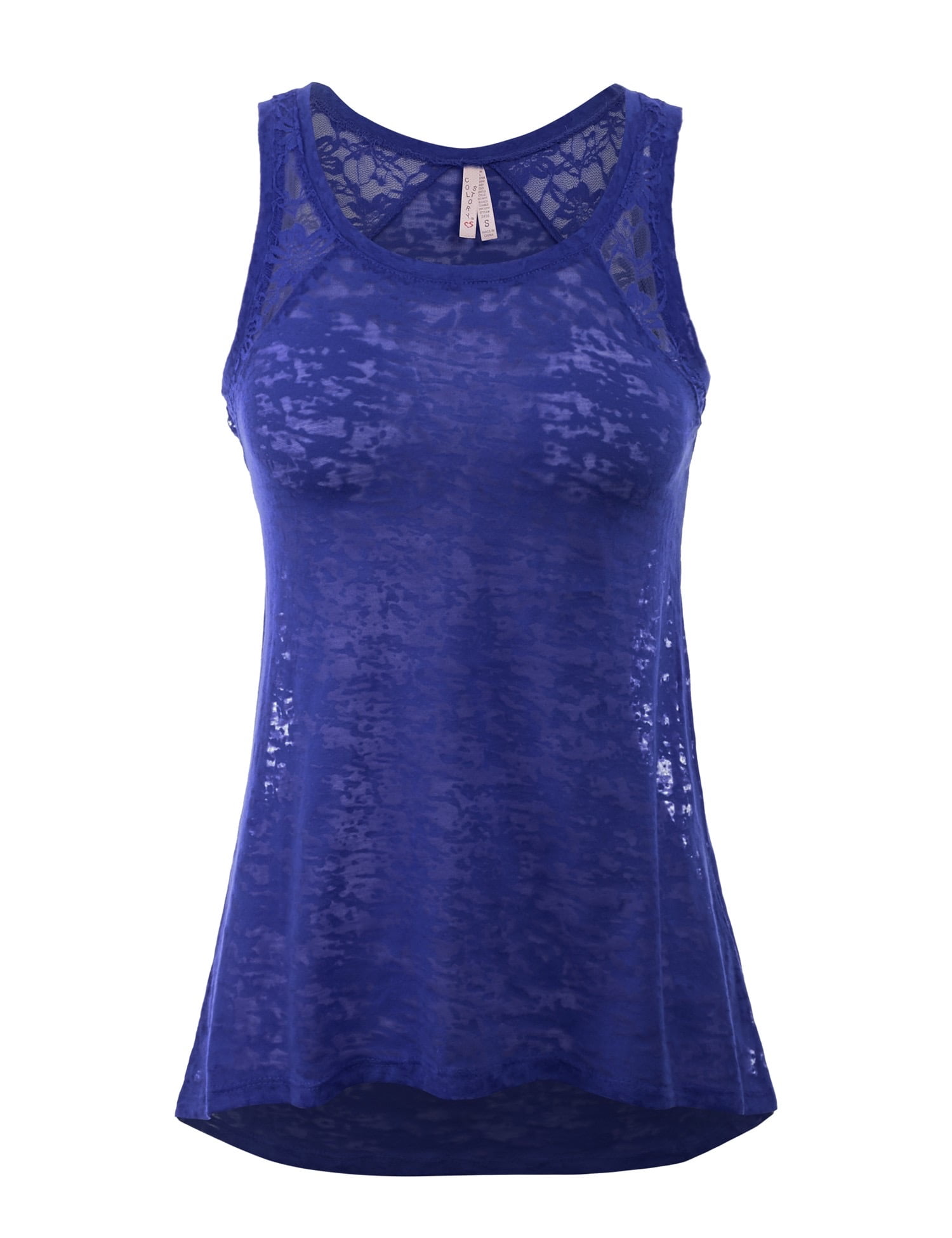 Kaylee_xo Sheer Burnout Flowy Racerback Mesh Relaxed Workout Sleeveless ...