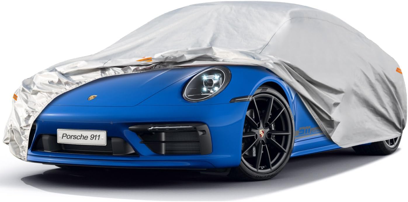 Kayme 6 Layers Car Cover Custom Fit for Porsche 911 Coupe Convertible ...