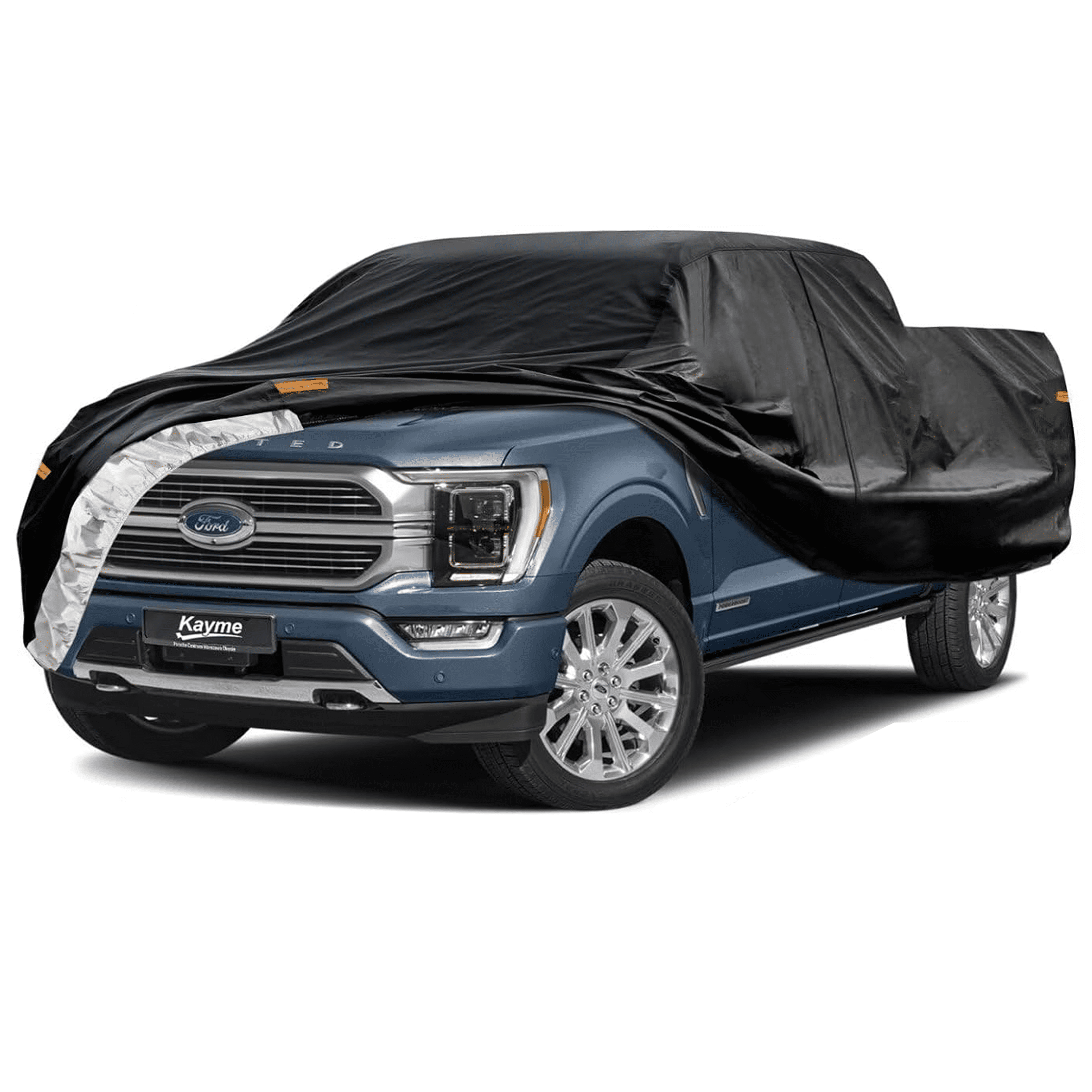 Kayme 6 Layers Waterproof Heavy Duty Outdoor Truck Cover, Custom Fit ...
