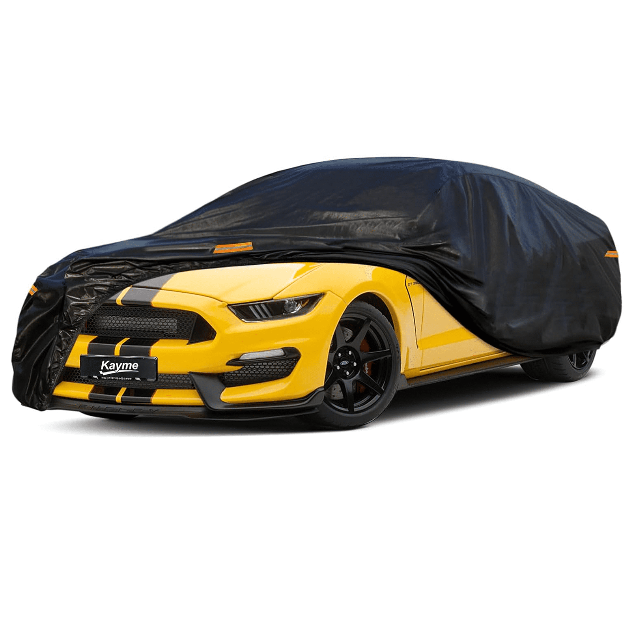 Kayme 6 Layers Waterproof PE Car Cover, Custom Fit for Ford Mustang ...