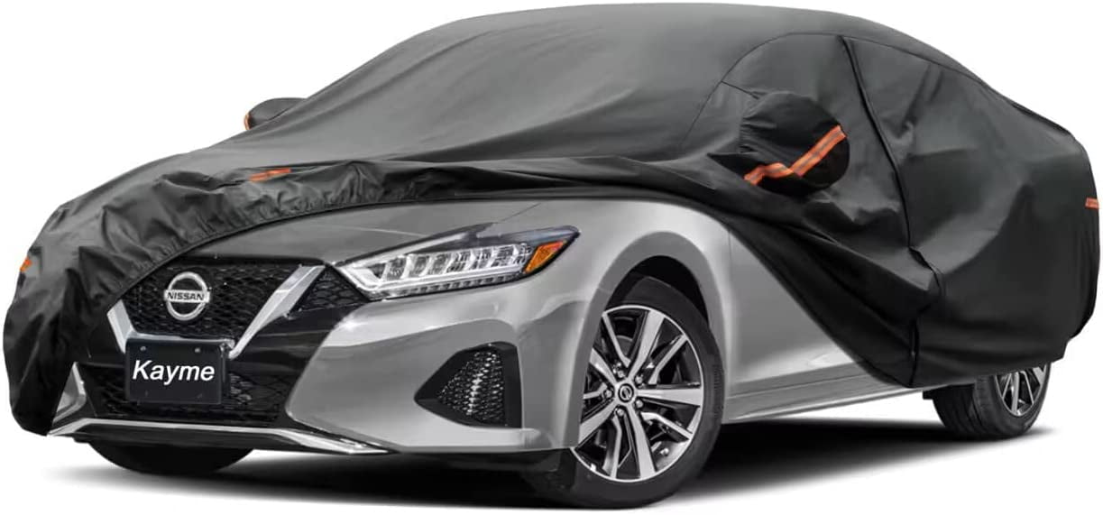 Kayme 6 Layers Waterproof PE Car Cover, Custom Fit for Nissan Maxima ...