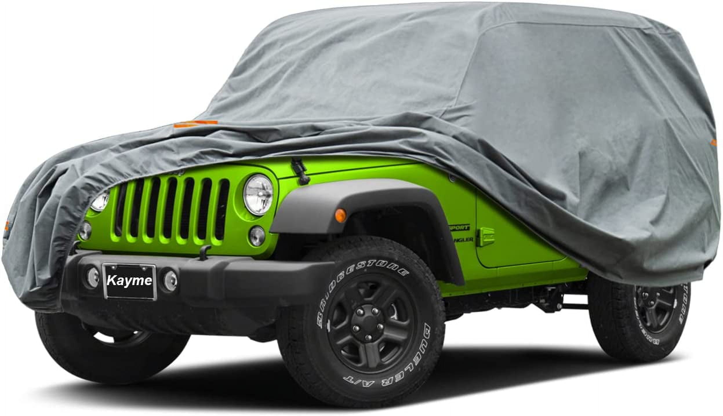 Kayme Heavy Duty Jeep 2dr Car Cover, Custom Fit Jeep Wrangler 2 Door CJ ...