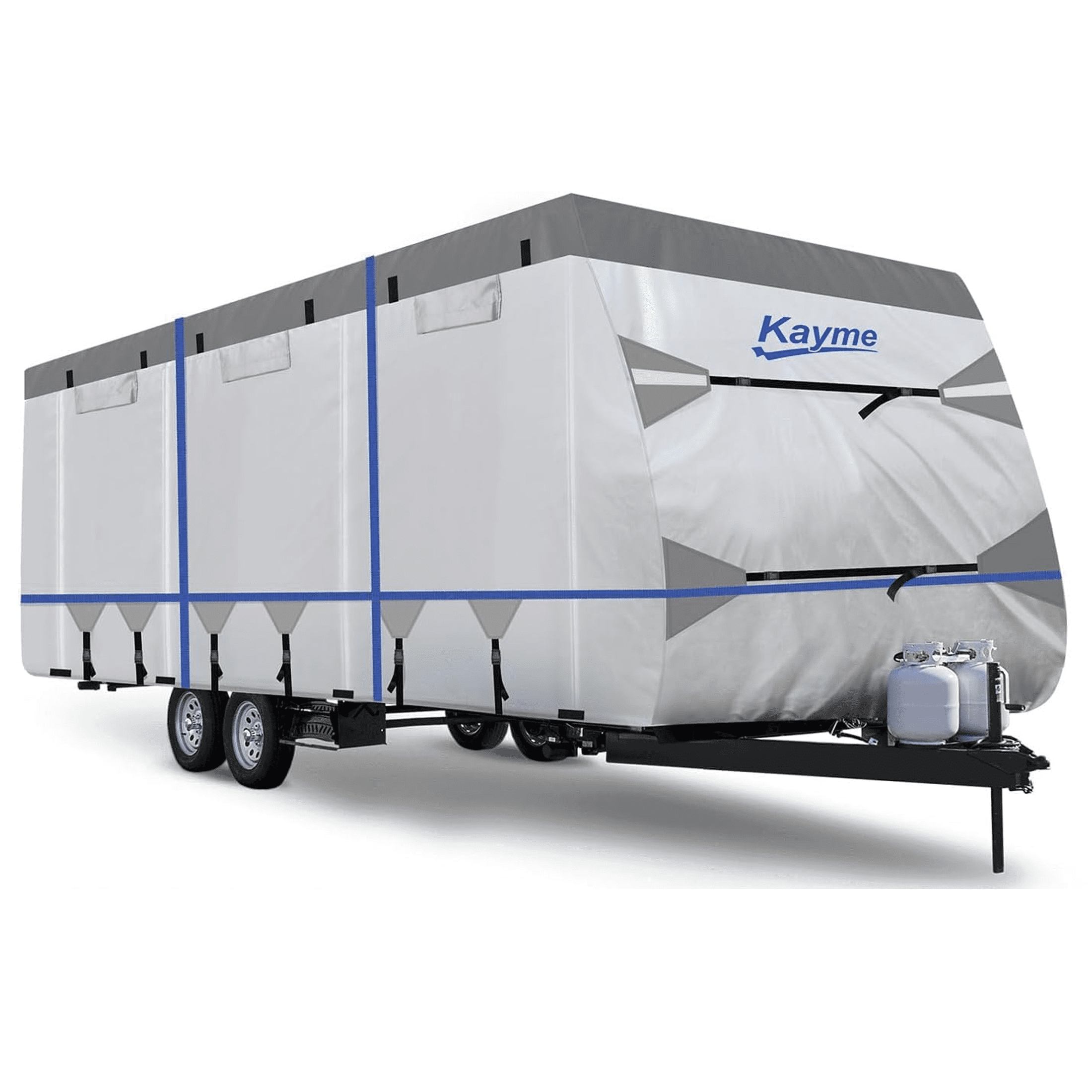 Kayme RV Cover for 31-34 ft Travel Trailers, 210D Oxford Heavy Duty ...