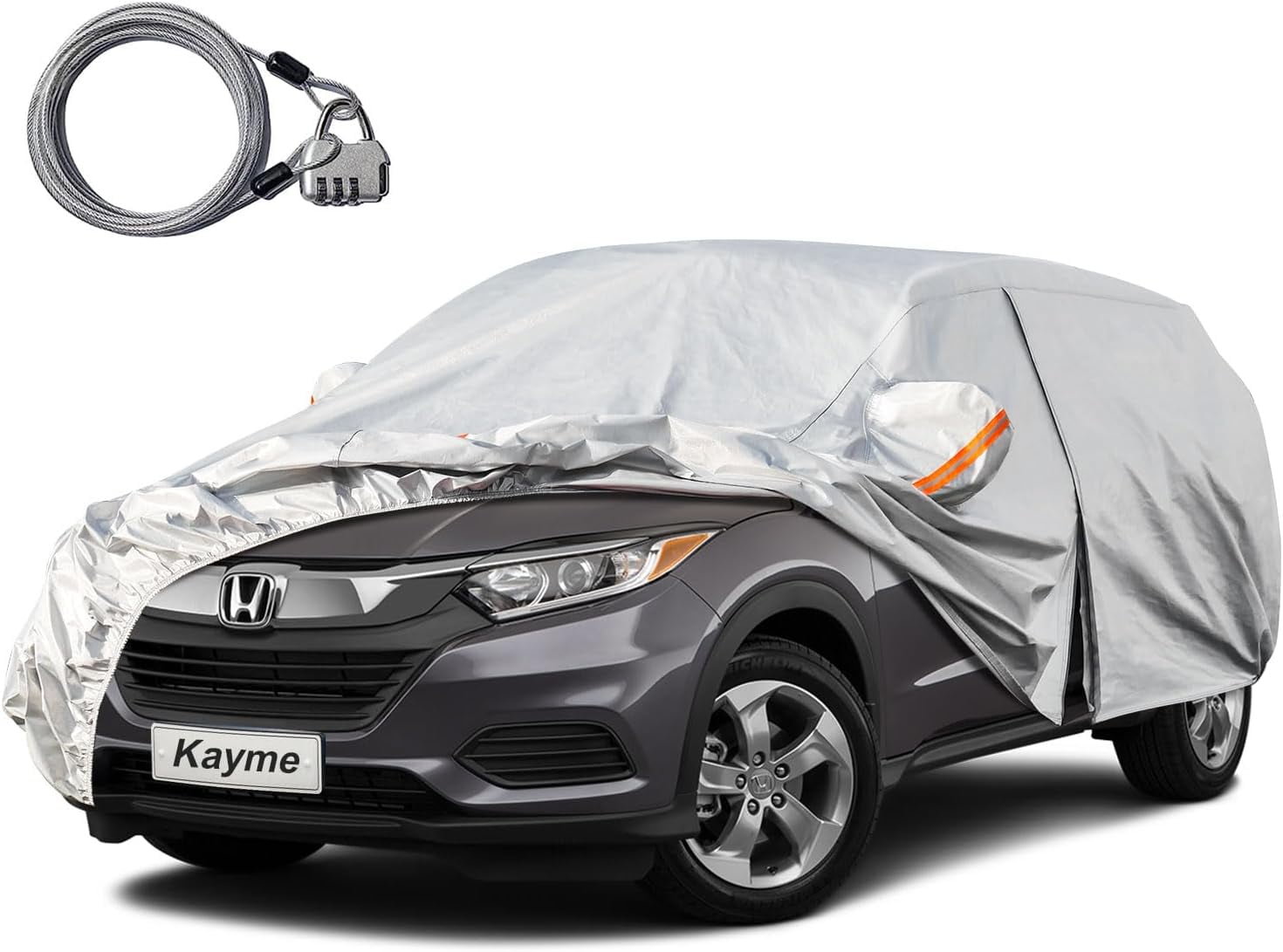 Kayme SUV Car Cover Waterproof All Weather with Lock and Zipper ...