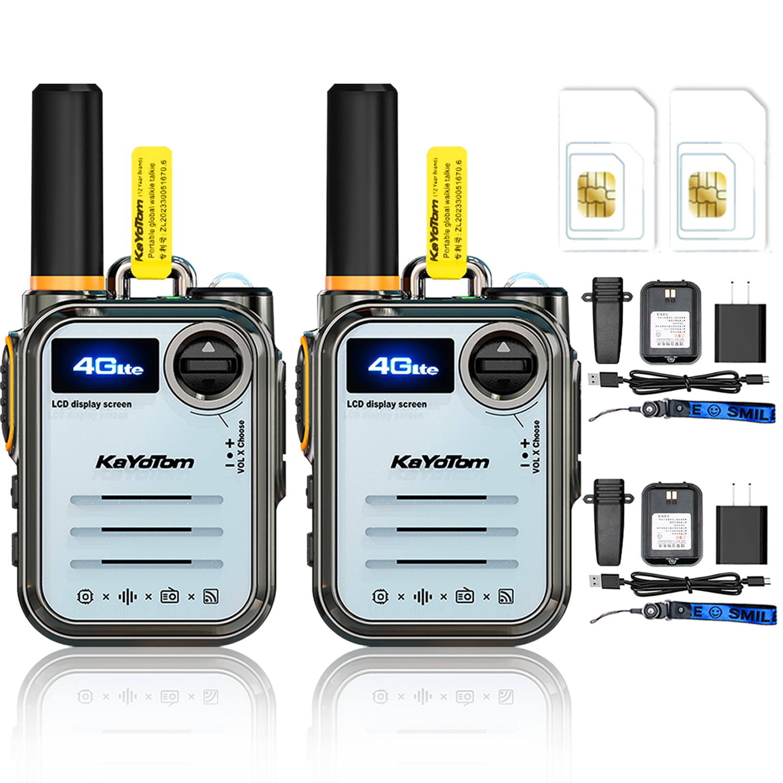 Kayotom Walkie Talkies for Adults, Long Range Two Way Radio, Compact ...