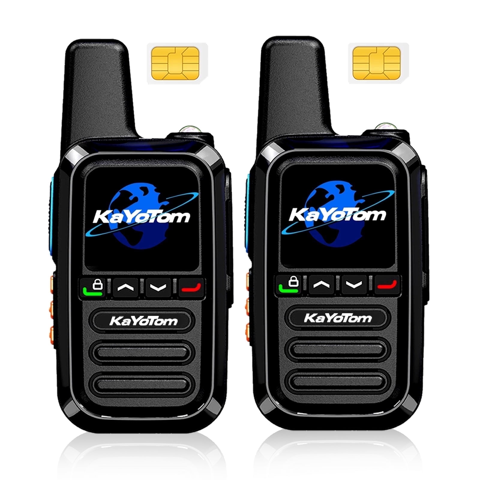 Kayotom Walkie Talkies Global Unlimited Range Two Way Radio Long Range ...