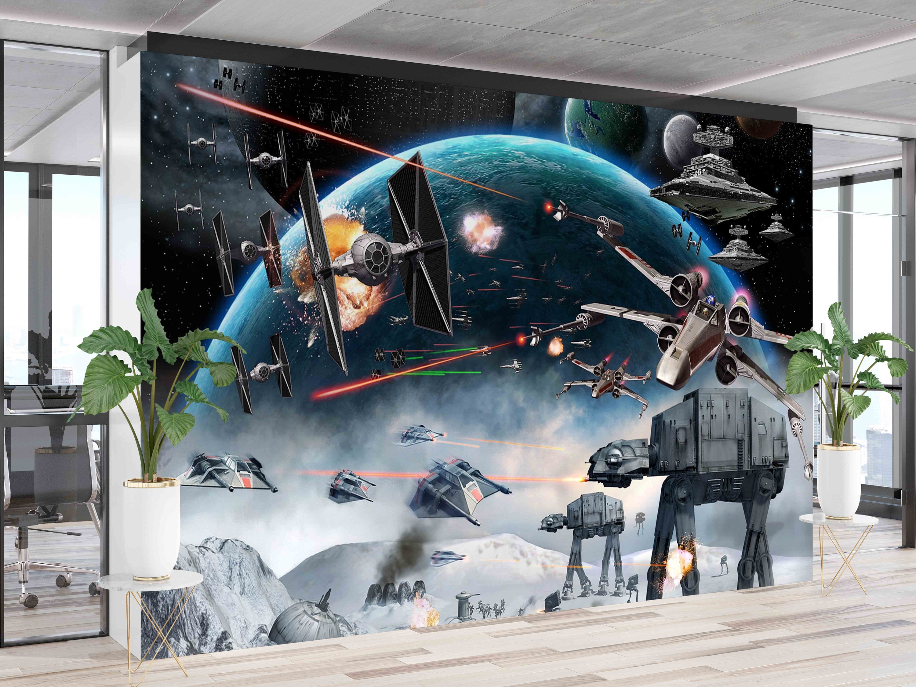 Kayra Export Space Mural, 3D Abstract Space Wallpaper, Fabric Non-Woven ...