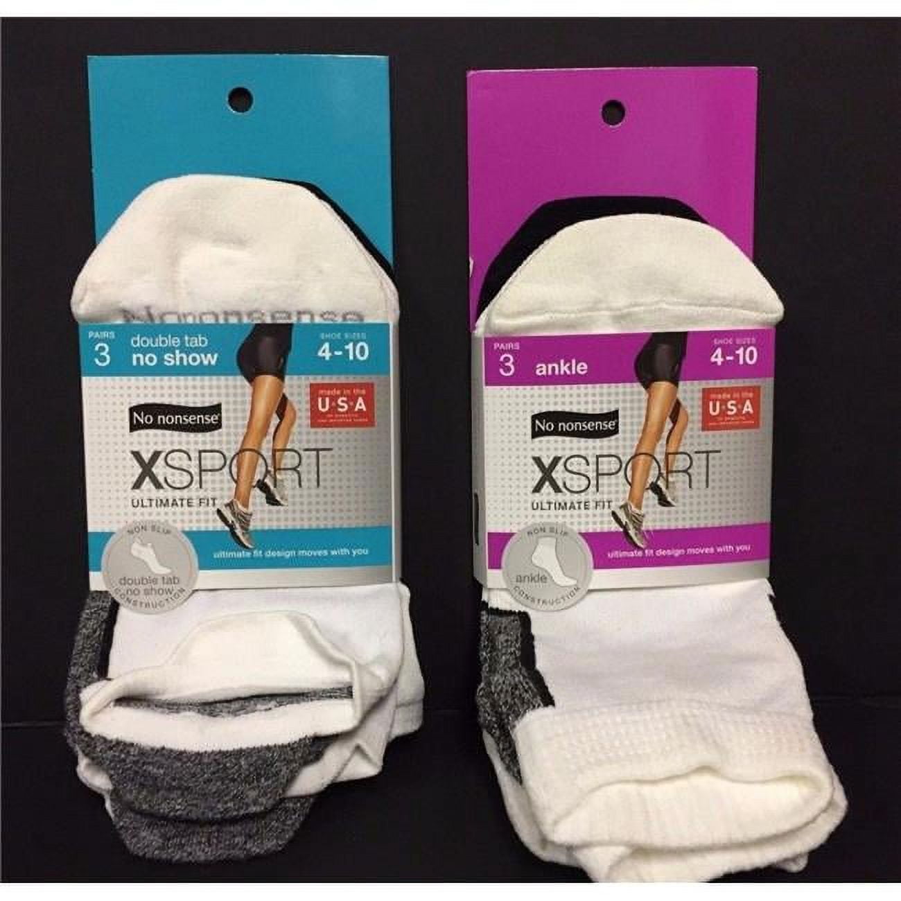 Kayser Roth 45052796 No Nonsense X Sport Ultimate Fit Socks, Assorted ...