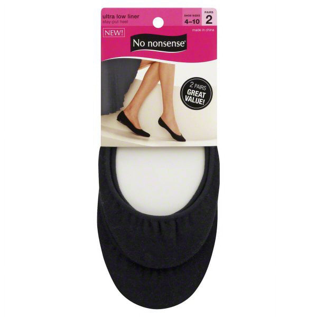 Kayser-Roth Corporation, No Nonsense Ultra Low Liners, 2 pairs ...