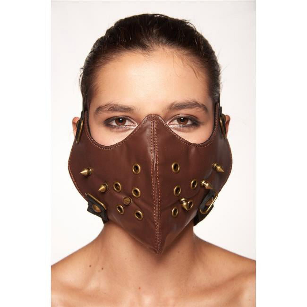 Kayso SPML010 Brown Face Mask with Spikes - Walmart.com