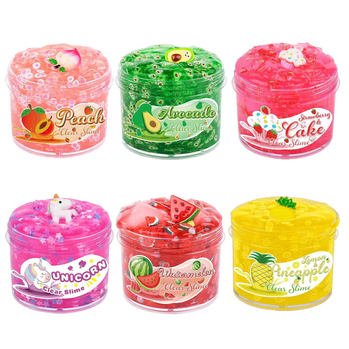 Kayswang Slime Kit Jelly Slime Pack Butter KMC2Slime Stretchy Crunchy ...