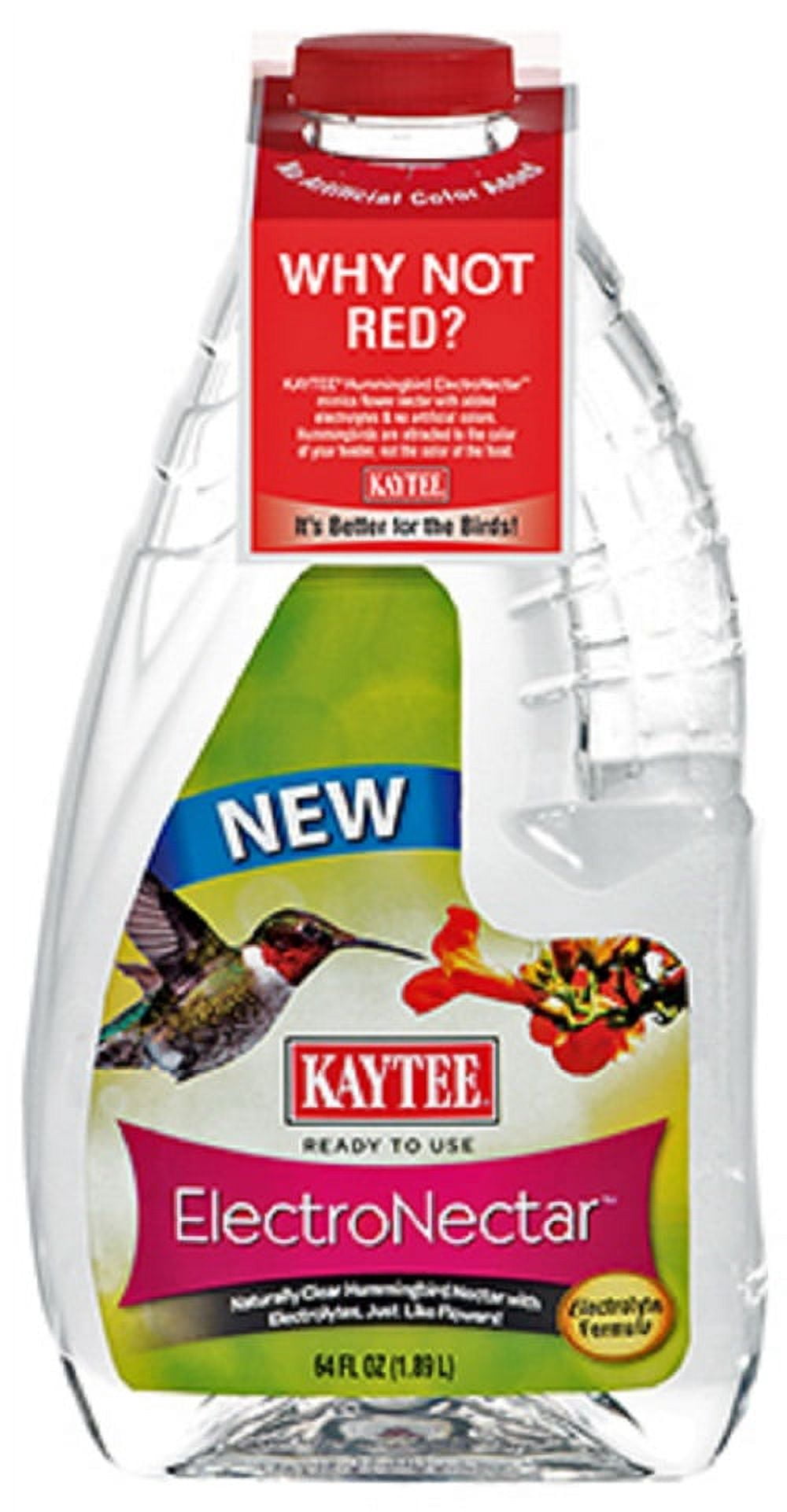 Kaytee 100508147 64 oz Ready To Use Bottle Of Hummingbird Electro ...