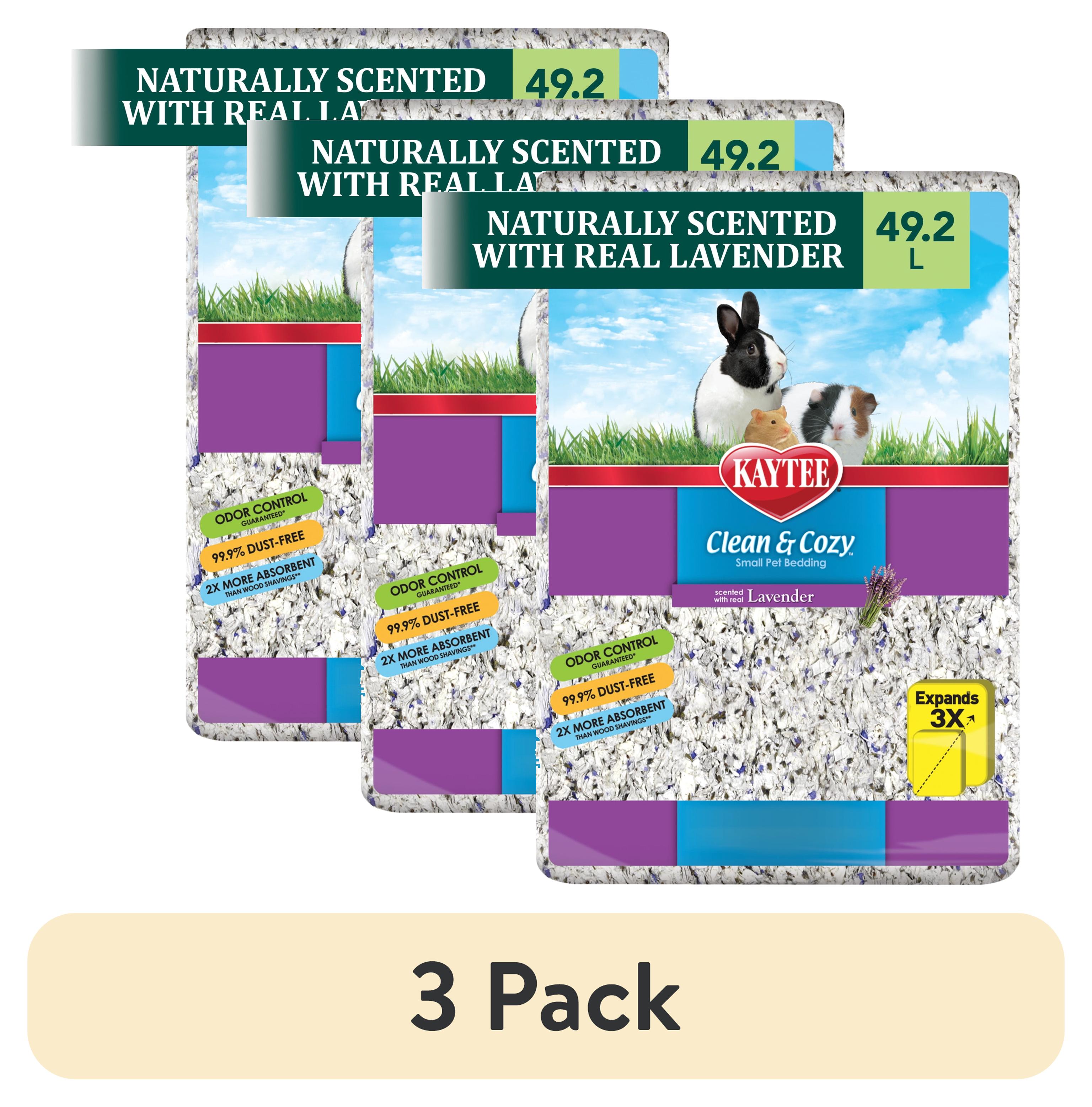 (3 pack) Kaytee Clean & Cozy Lavender Small Animal Pet Bedding 49.2 ...