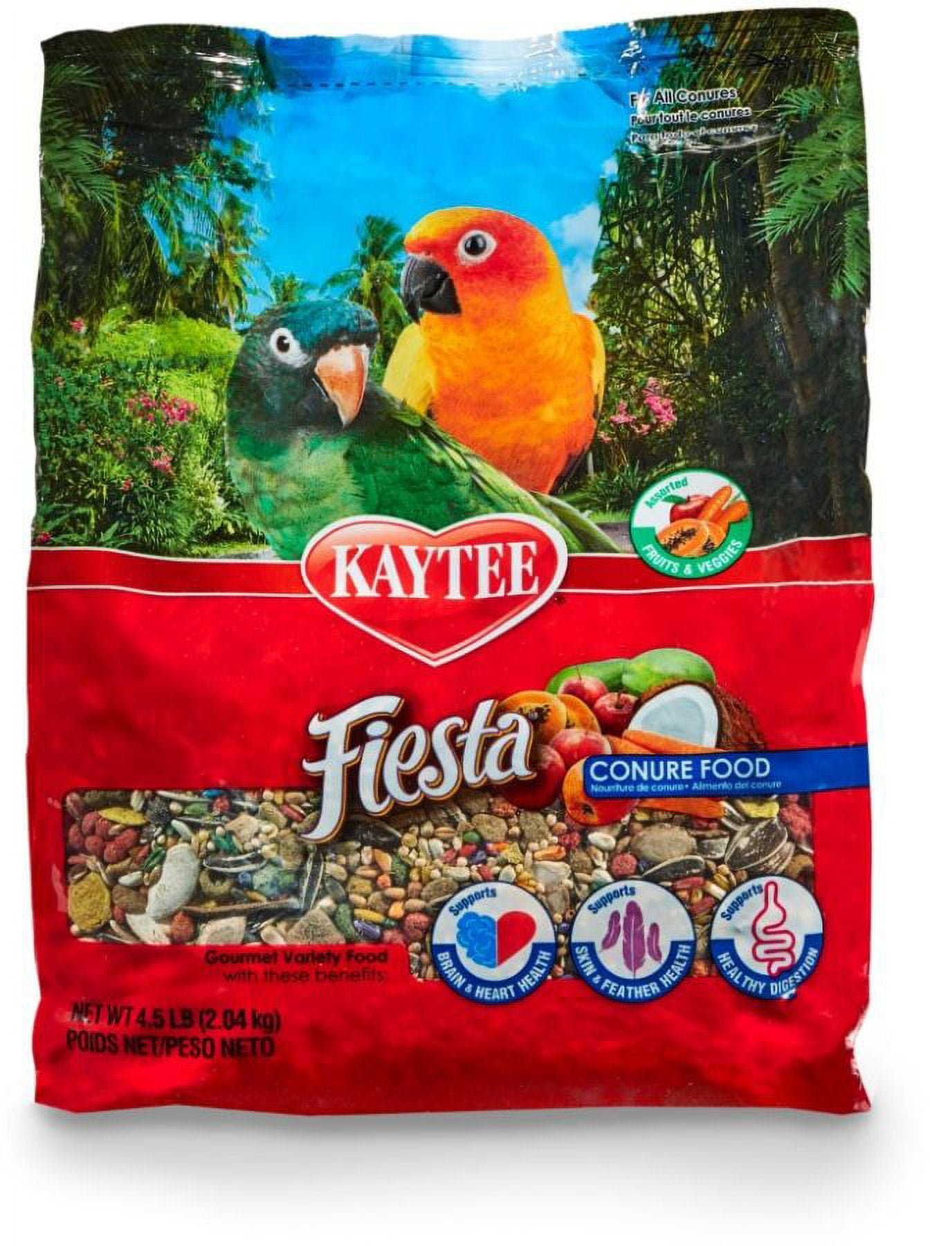 Kaytee Fiesta Conure Food [Bird, Food] 4.5 lbs - Walmart.com
