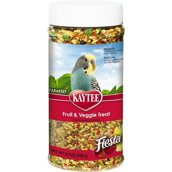 Kaytee Fiesta Fruit and Veggie Treat, Parakeet Food, 9.5 Ounce, Seeds ...