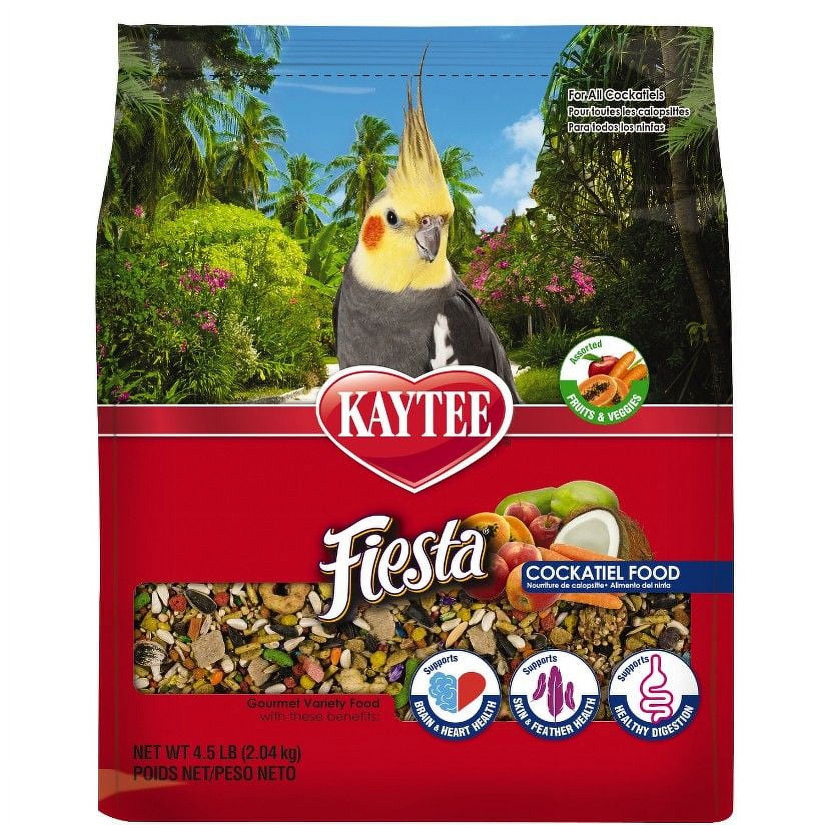 Kaytee Fiesta Max - Cockatiel Food [Bird, Food] 4.5 lbs - Walmart.com