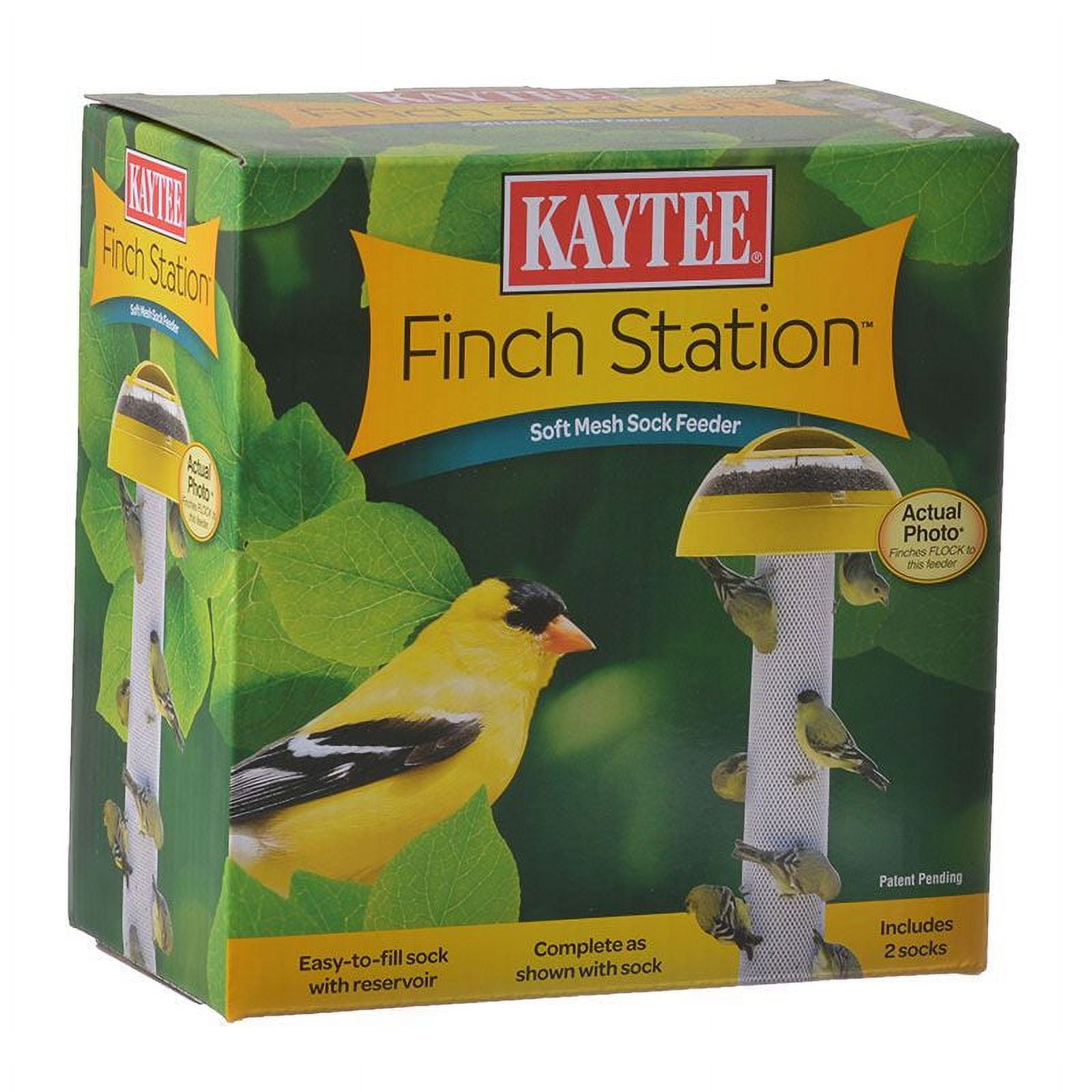 Kaytee Finch Station Sock Feeder: Bird Seed Feeding Food Station ...
