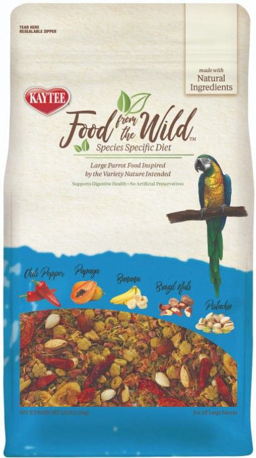 Kaytee Food From The Wild Macaw Food For Digestive Health [Bird, Food ...