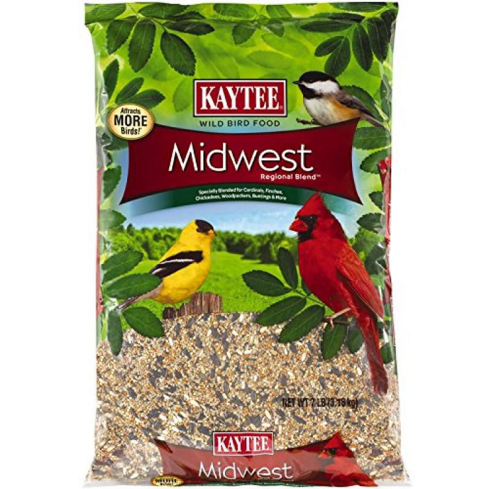 Kaytee Midwest Regional Blend, Wild Bird Feed and Seed, 7 lbs., 1 Pack ...