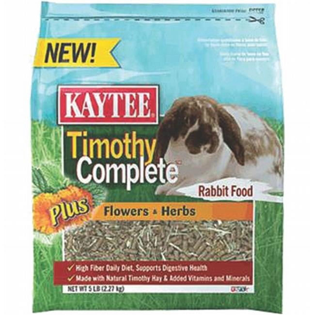 Kaytee Products Inc - Timothy Complete Plus Flowers & Herbs Rabbit Food ...