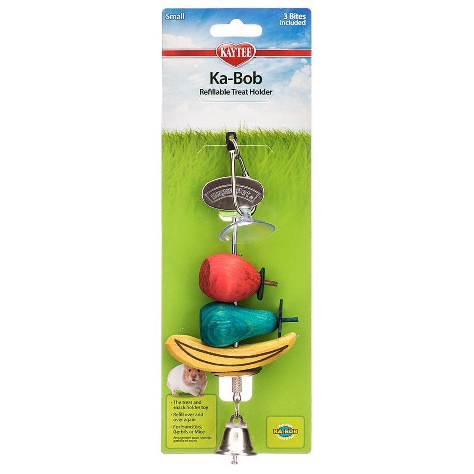 Kaytee Small Animal Ka-Bob Chew Dispenser Cage Toy Small (Pack of 1 ...