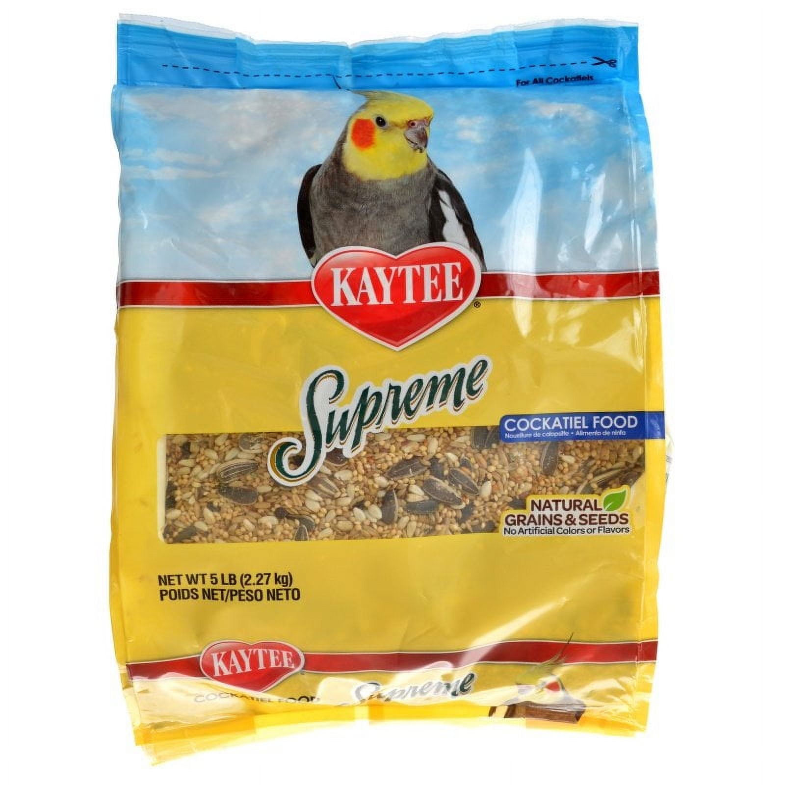 Kaytee Supreme Cockatiel Food Natural Grains and Seeds 5 lb - Walmart.com