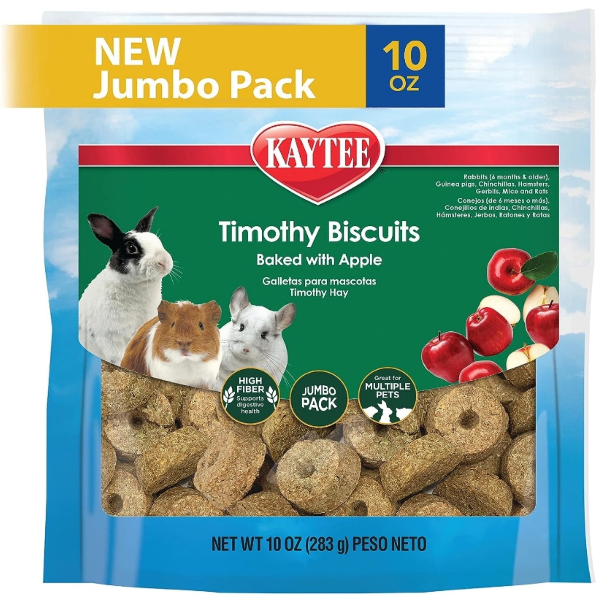 Kaytee Timothy Biscuits with Apple: Nutritious Chew Treat for Small ...