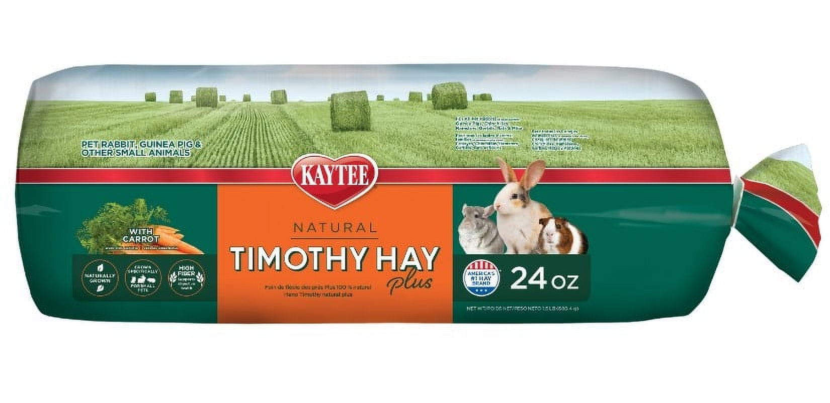 Kaytee Timothy Hay Plus Carrots 24 oz - Walmart.com