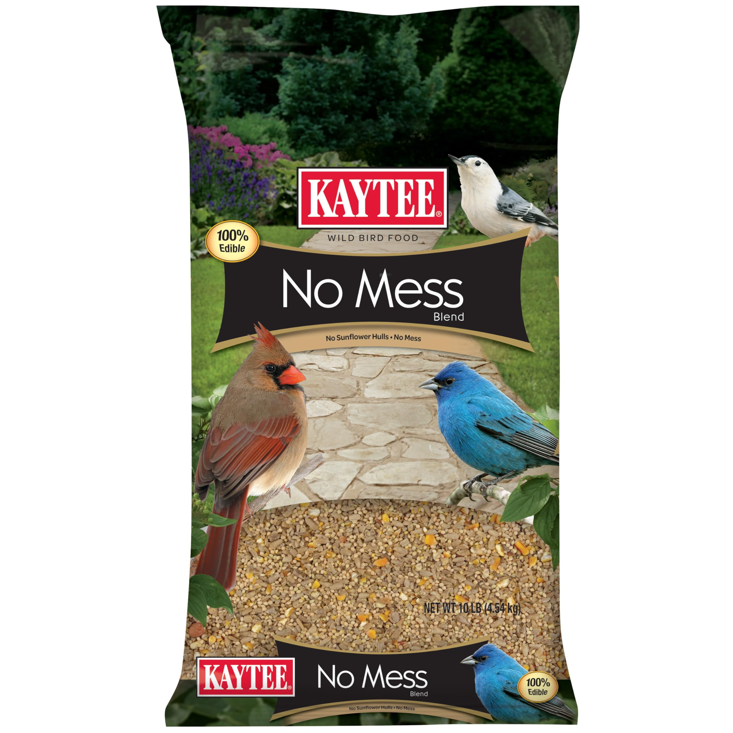 Kaytee Wild Bird (No Mess or Waste Free) Food Seed Blend For Blue Jays ...