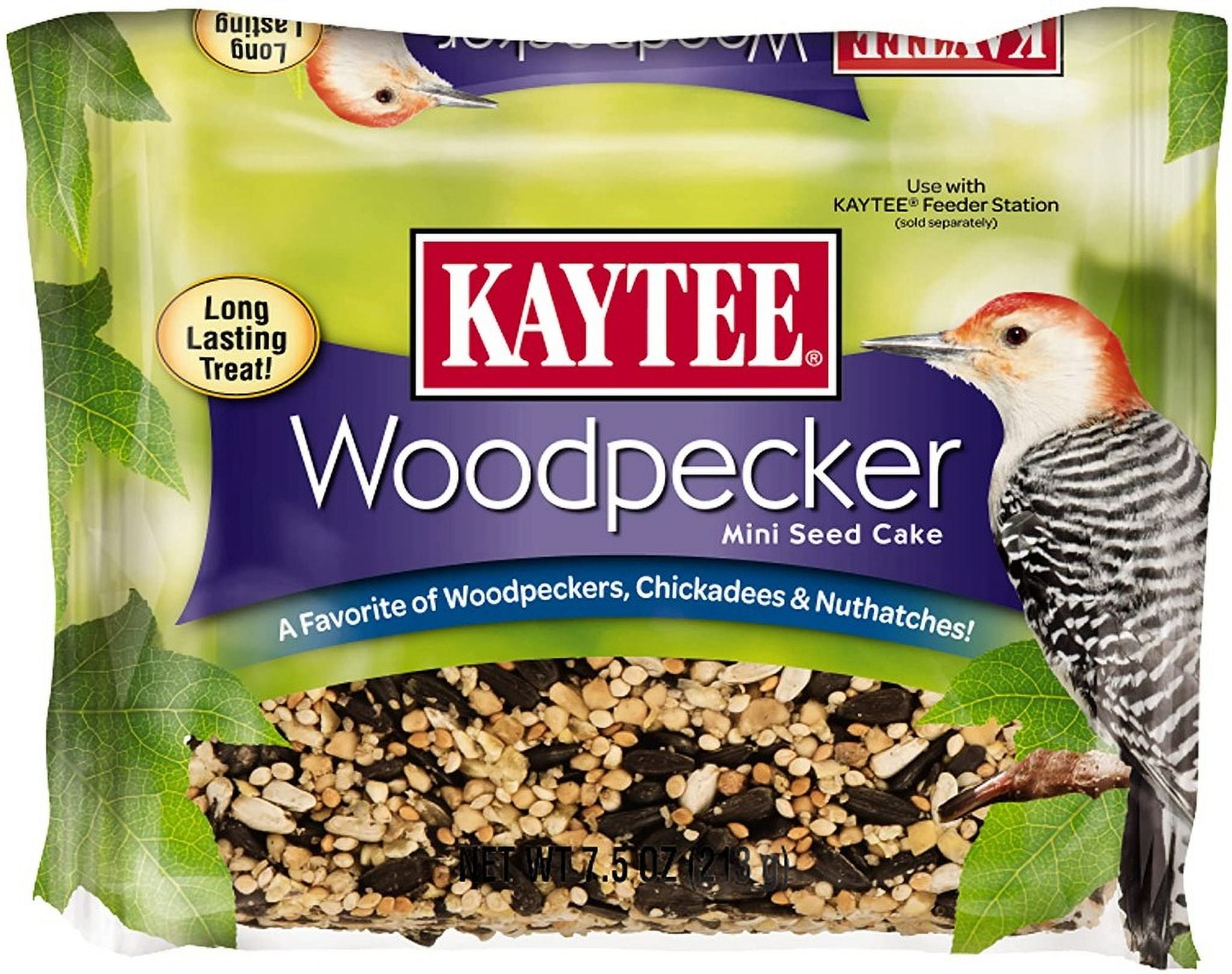 Kaytee Woodpecker Mini Honey Seed Cake For Energy Support [Bird Wild ...