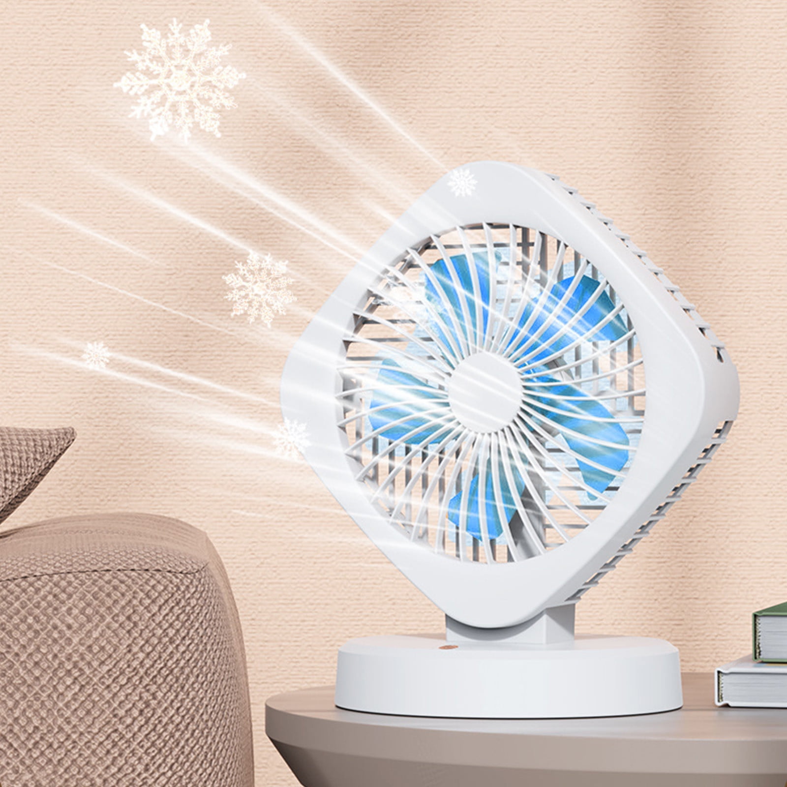 Kayuouio Clearance Small Desk Fan - Strong Airflow, Quiet, 3 Speed ...