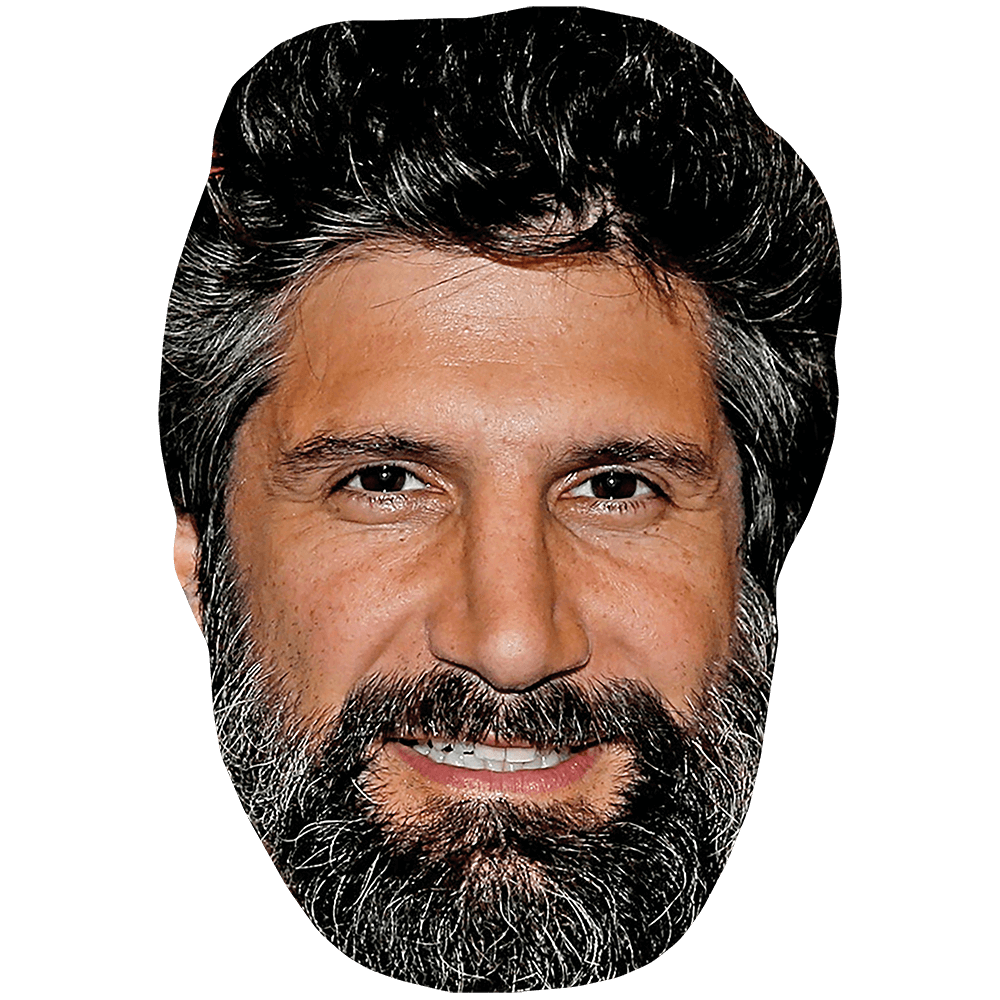 Kayvan Novak (Beard) Big Head. Larger than life mask. - Walmart.com