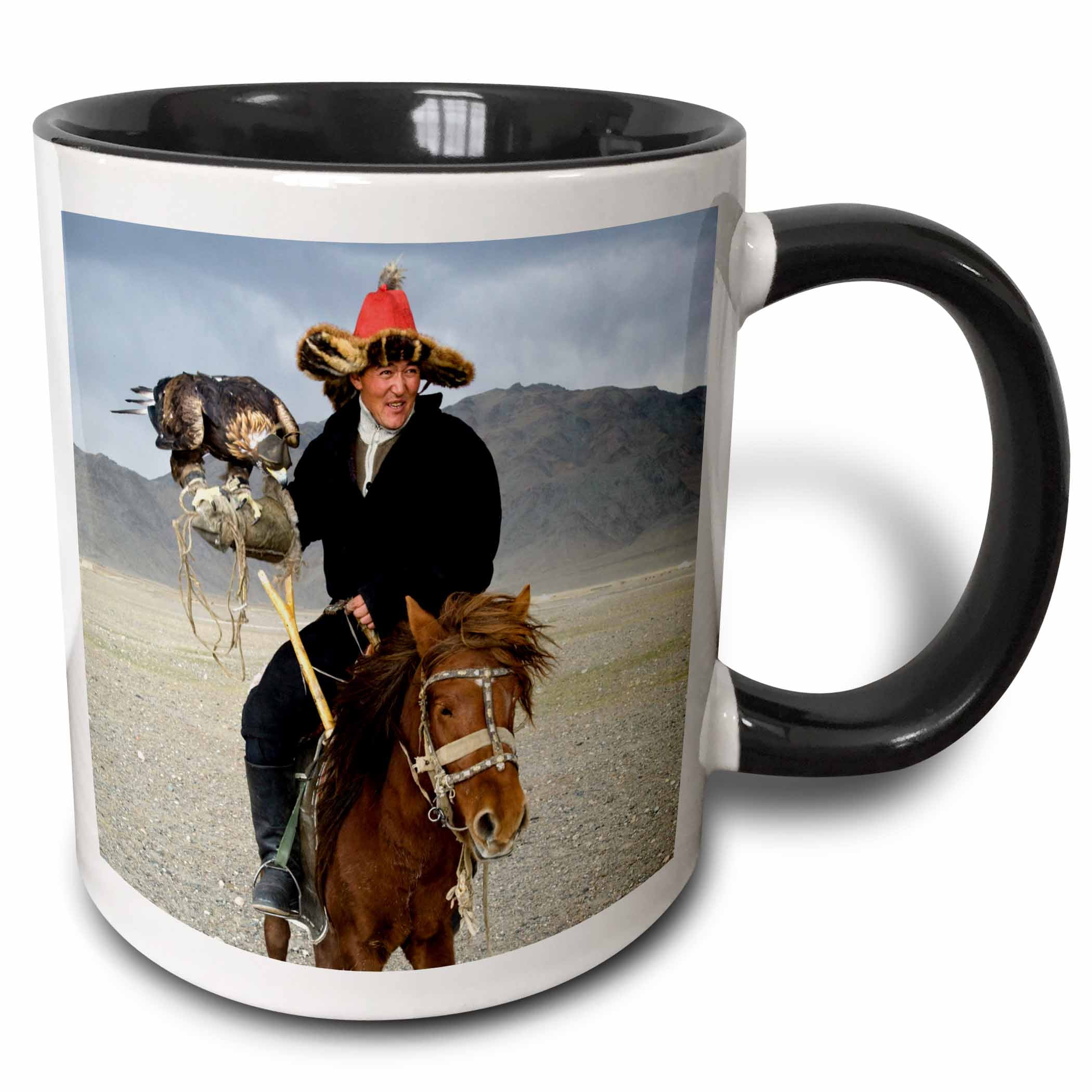 3drose, Kazakh Eagle Hunter -as25 Awr0128 - Alison Wright, 15oz Two ...