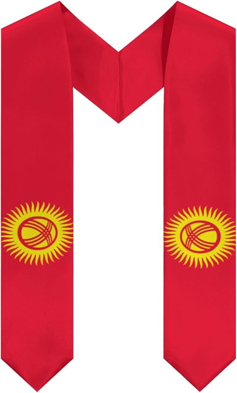 Kazakhstan Kazakhstani Flag Graduation Stoles Shawl Sash Lightweight ...