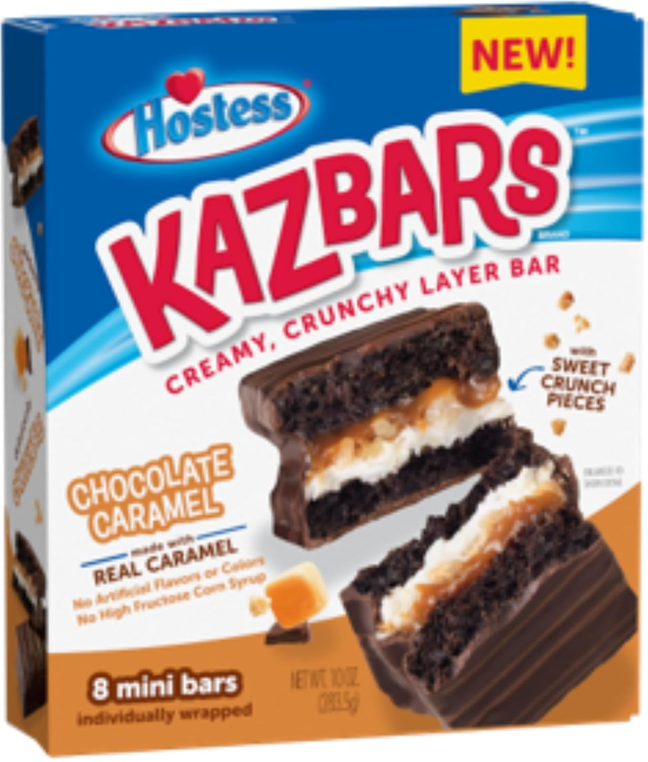 Kazbars Chocolate Caramel, 8 bars - Walmart.com