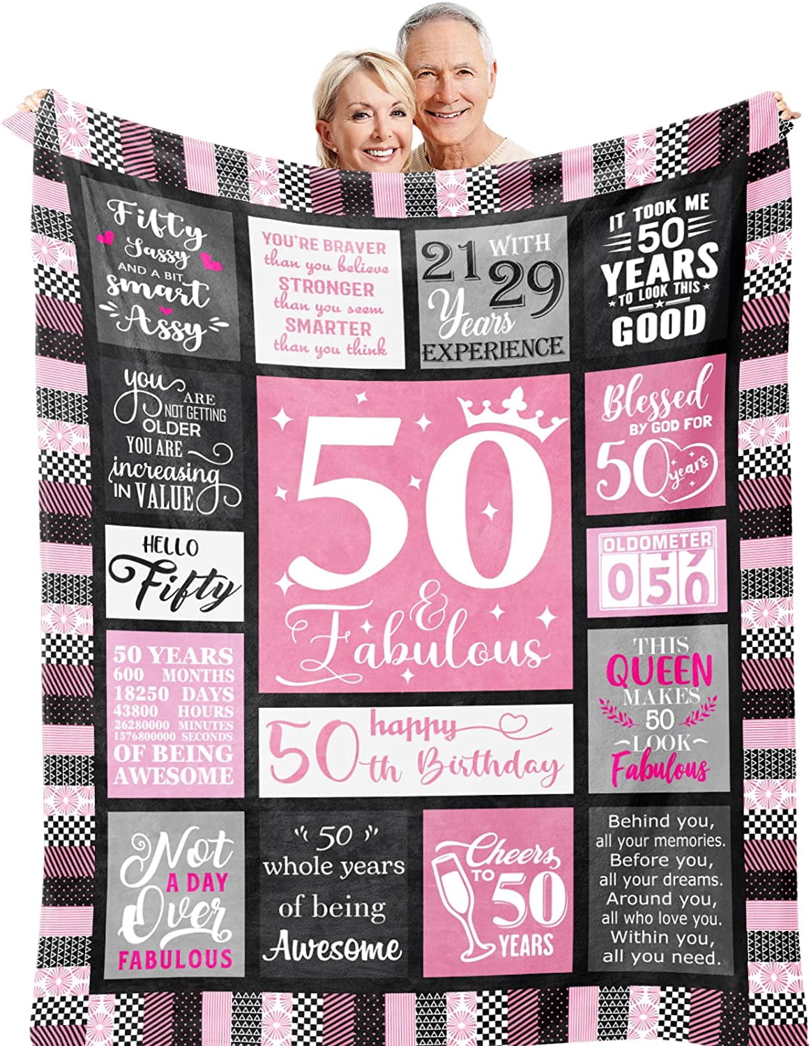 Kazdan 50th Birthday Gifts for Women, 50 Year Old Gifts for Women, 50th ...