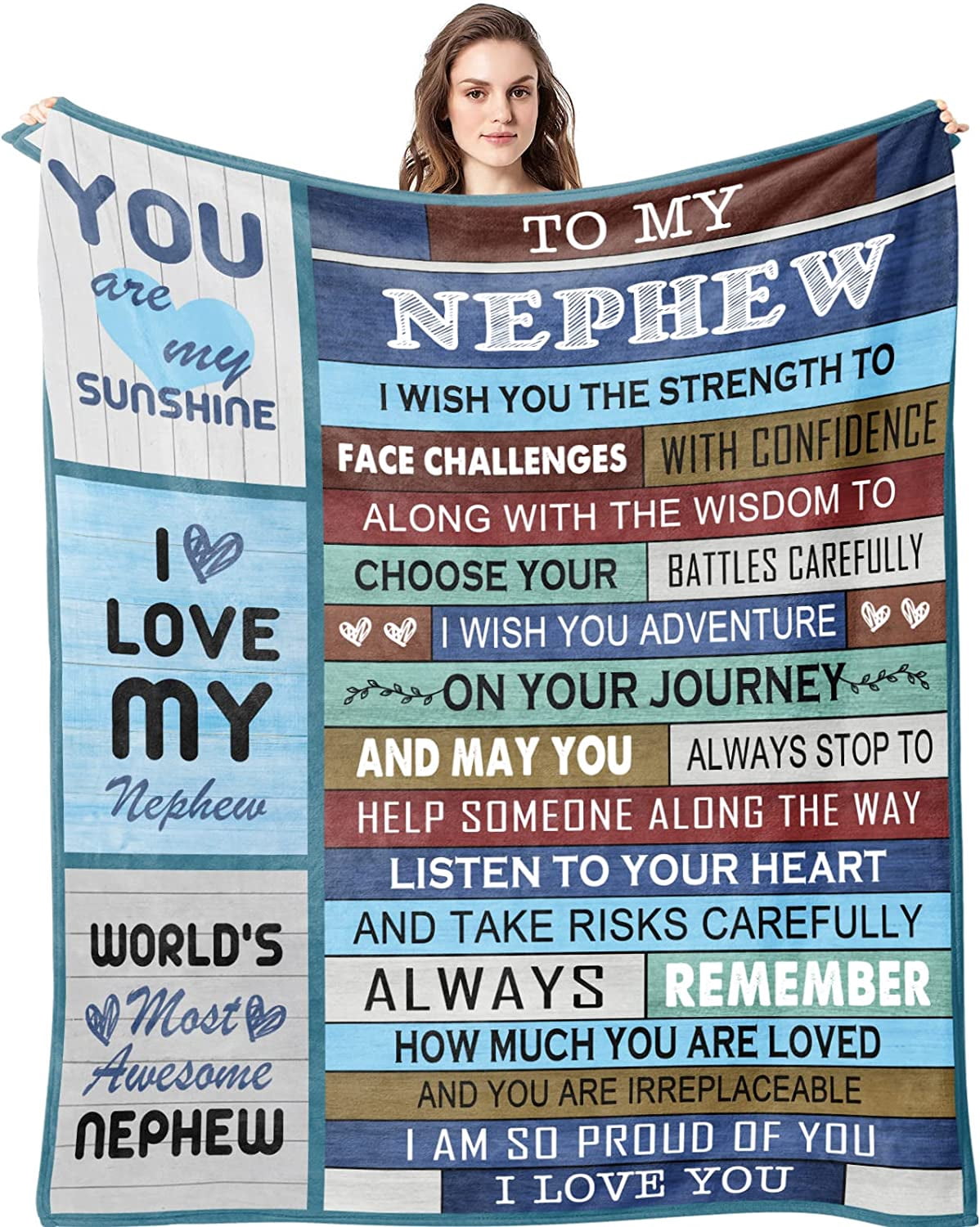 Kazdan Nephew Gifts, Gifts for Nephew Blanket, Nephew Gifts from Auntie ...