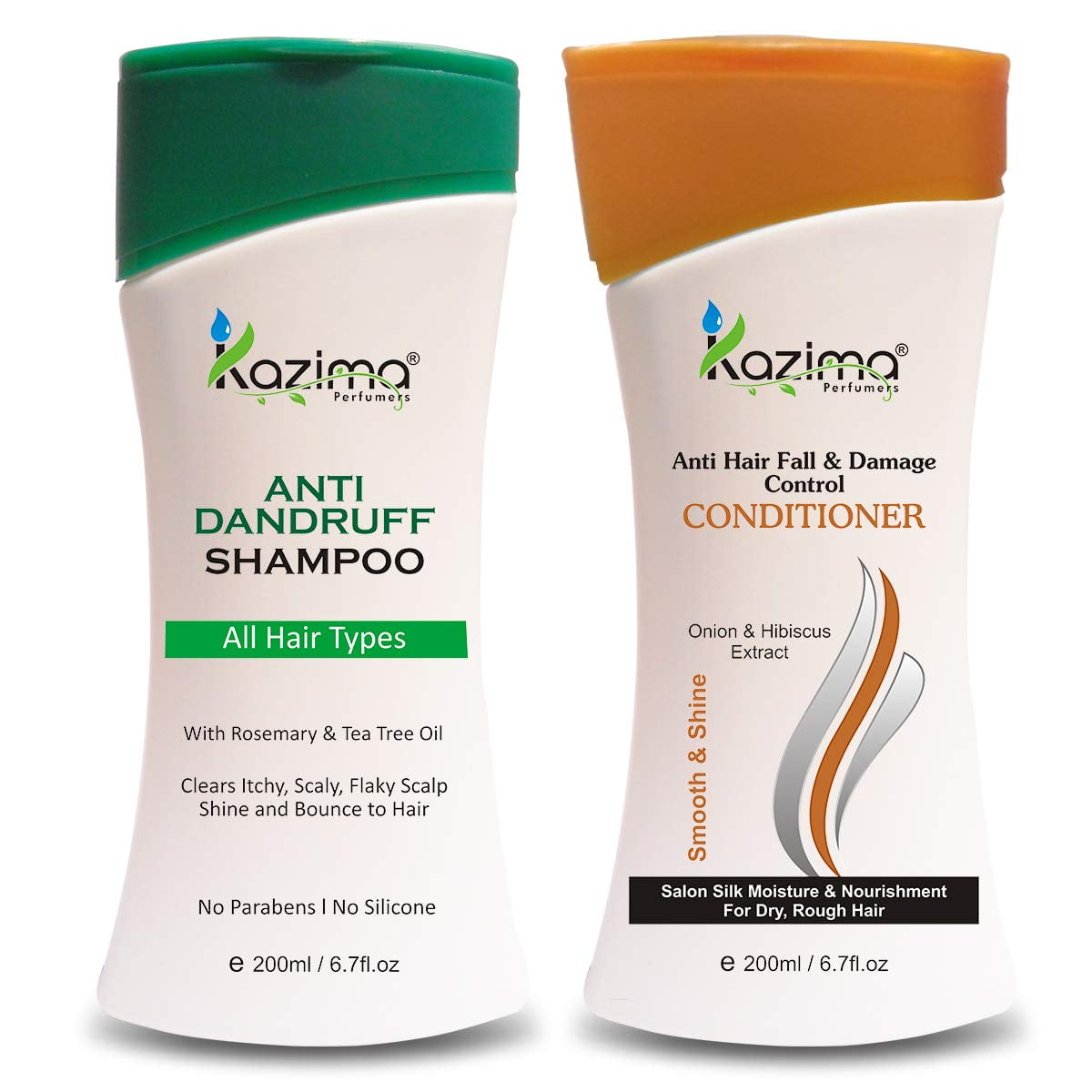 Kazima Combo Of Anti Dandruff Shampoo And Anti Hair Fall & Damage ...