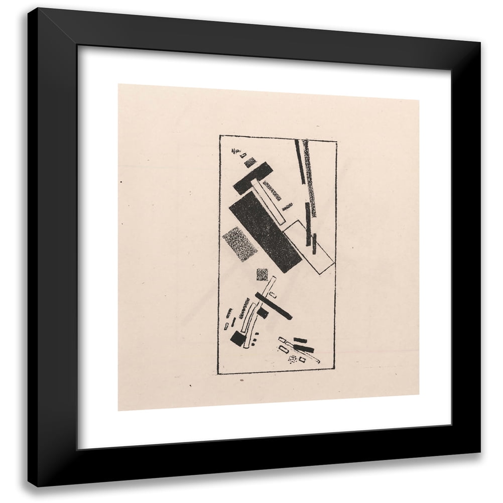 Kazimir Malevich 15x16 Black Modern Framed Museum Art Print Titled ...