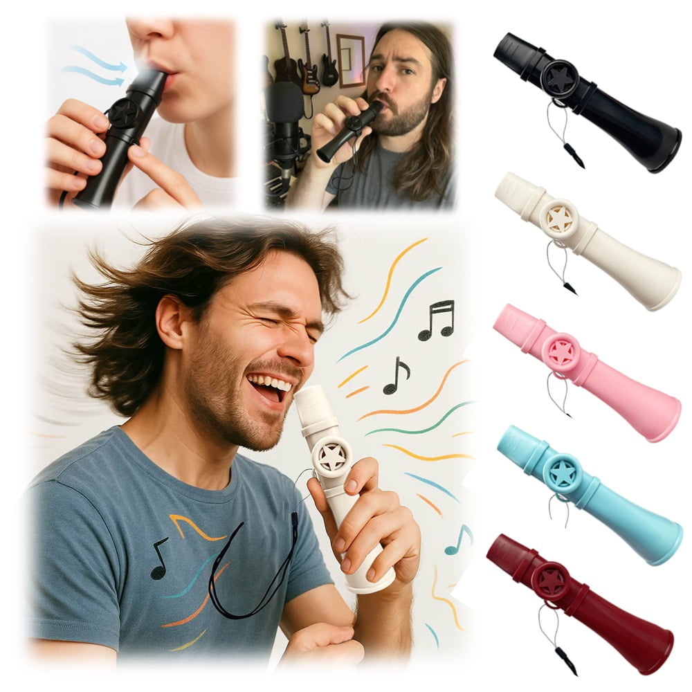 Kazoo for Adults Kids, Premium ABS Kazoo with Adjustable Tone, Multi ...