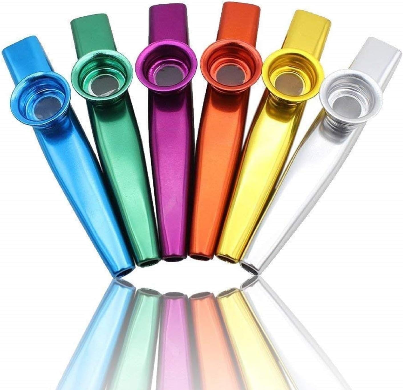 Kazoos Musical Instruments,6 PCS Metal Kazoos Flute for Kids Gift Price ...
