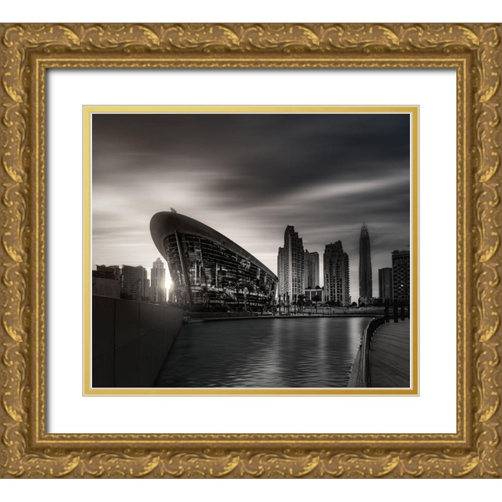 Kazzaz, Mohamed 13x12 Gold Ornate Wood Framed with Double Matting ...