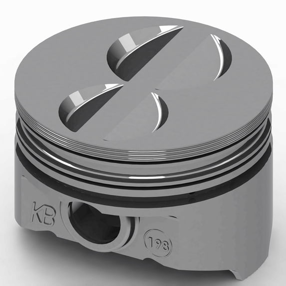 Kb Performance Pistons KB198.040 SBC Flat Top Piston Set 4.040 Bore -6 ...