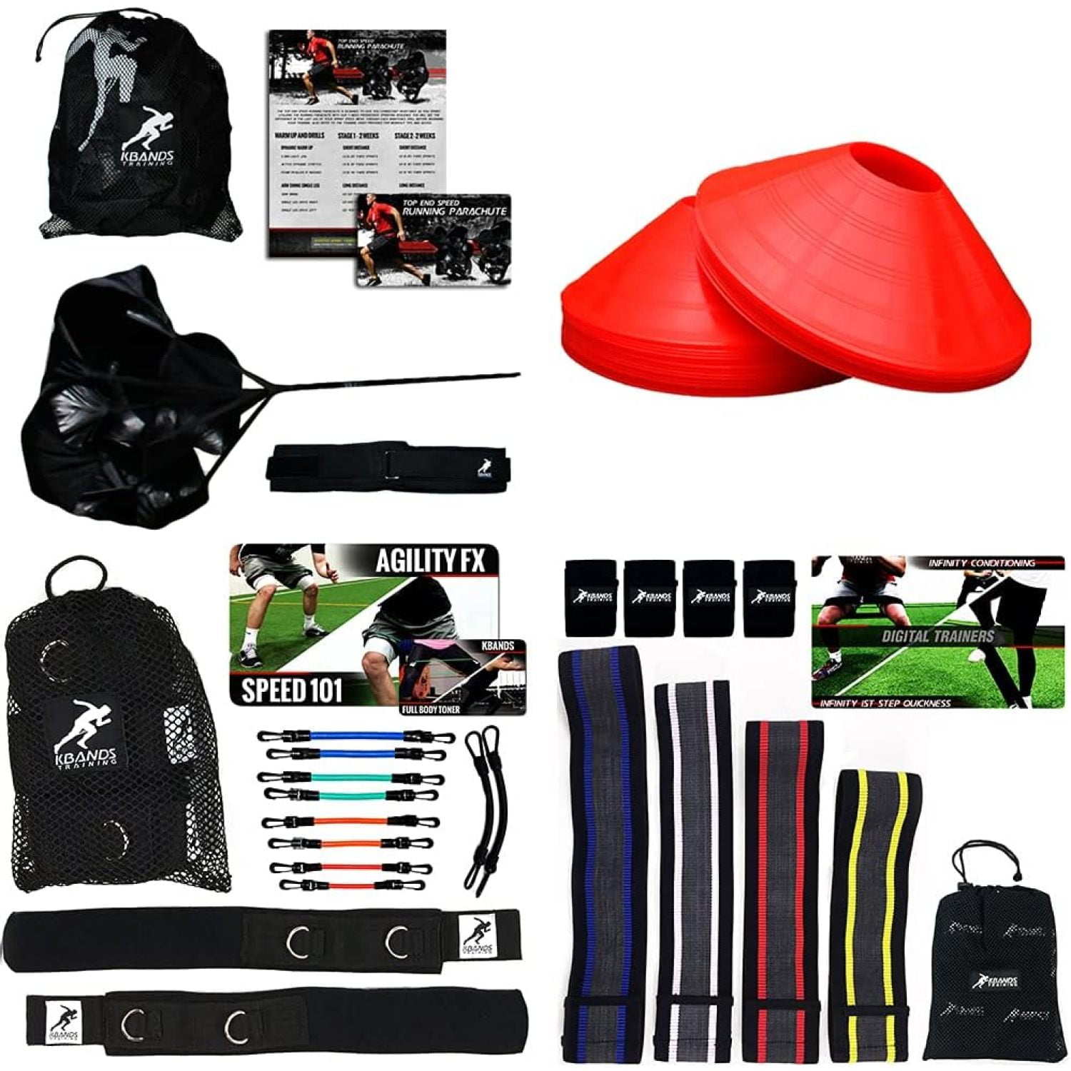 Kbands Athlete Variety Speed Package (Kbands Leg Bands, 10 Speed ...