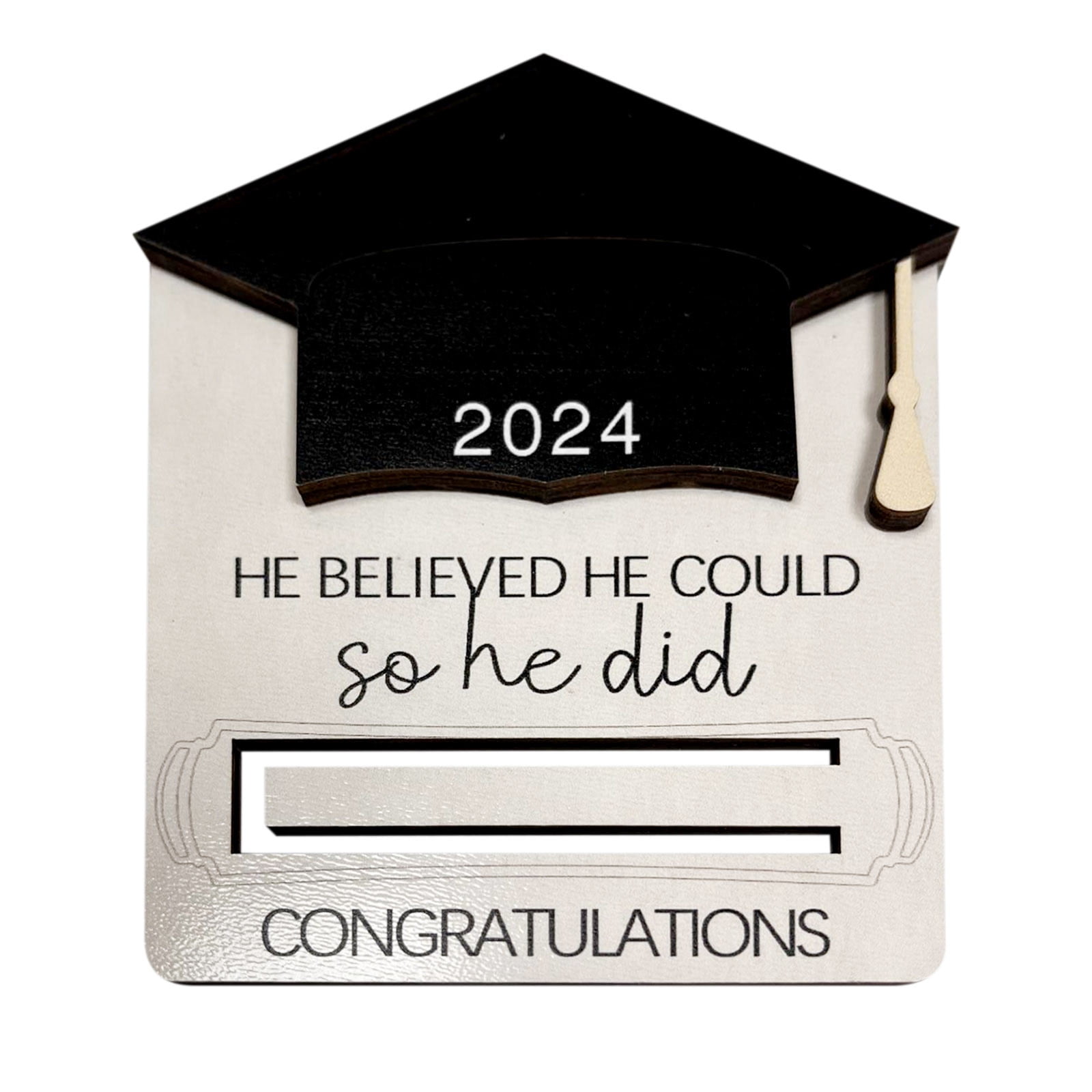 Kbndieu 2024 Wooden Graduation Money Packaging Money Tool Graduation ...